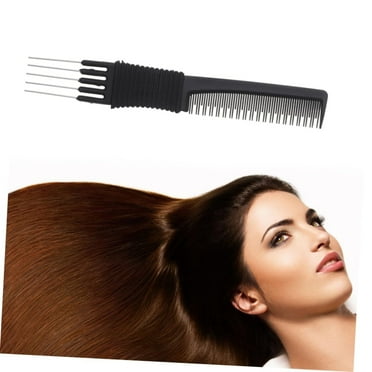 Cheers.US Hair Pick Double Side Pick Salon Teasing Back Combs Carbon ...