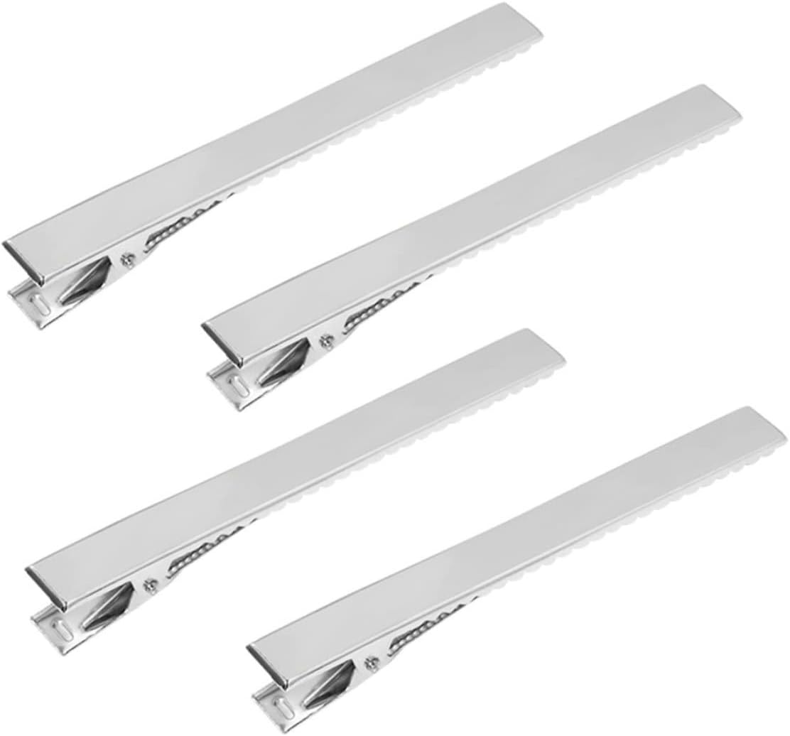 Sectioning Hair Clips Girl Hair Bows 100PCS 4.6cm Crocodile Clip Metal ...