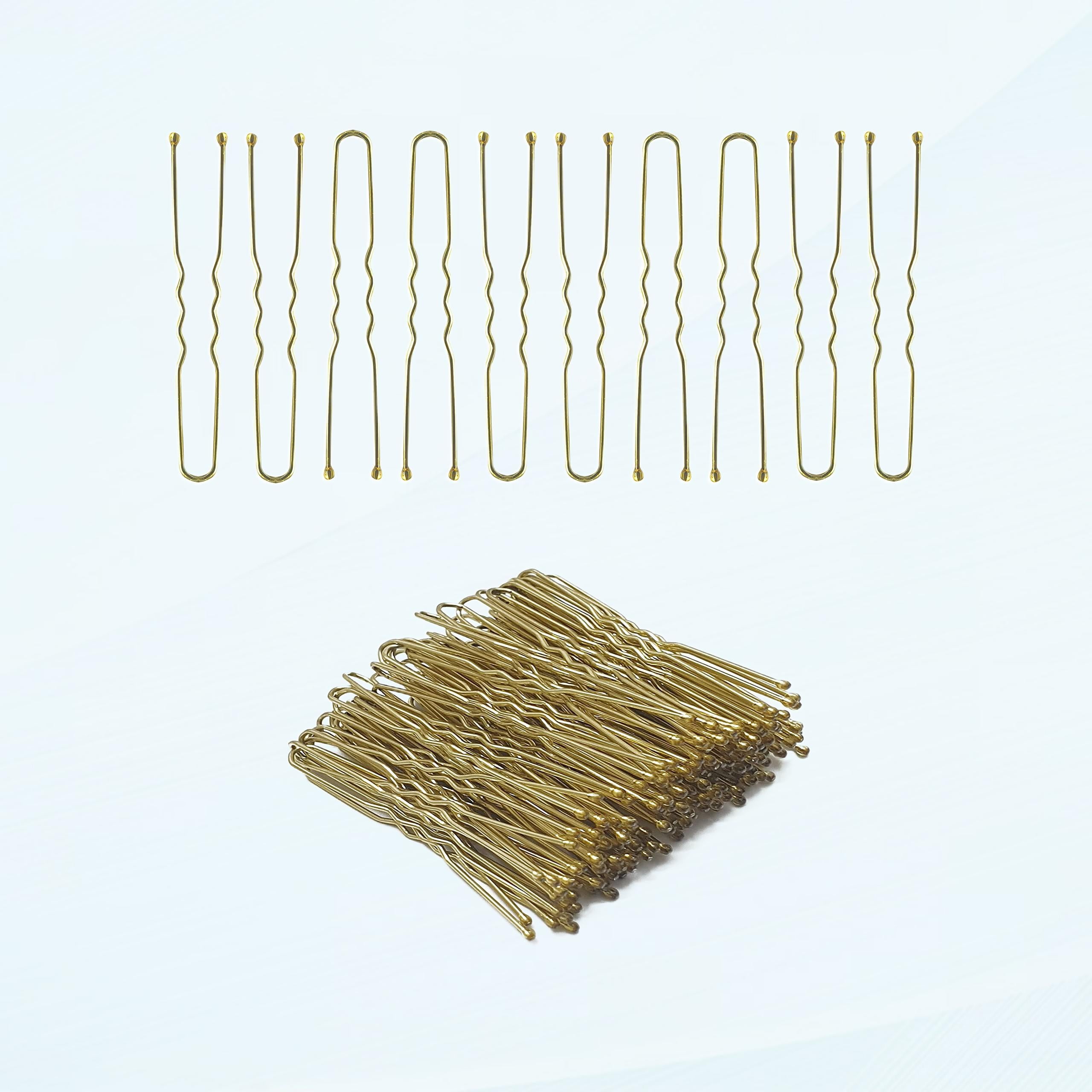 Hair Pins 100 PCS U Shaped for Buns (Blonde) - 5 cm /2 Inch Hair Bun ...