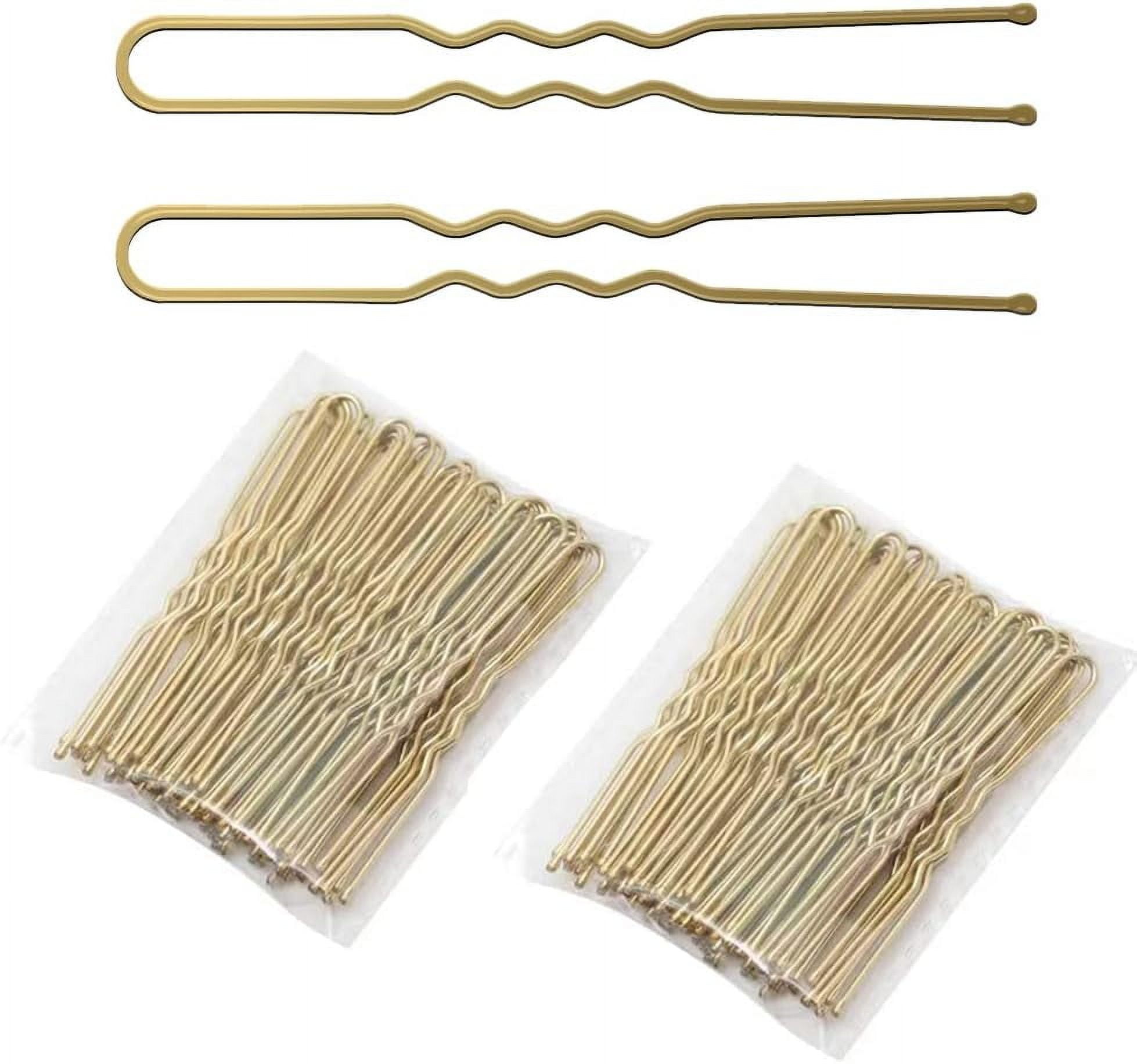 Hair Pins Bobby Pins, 6CM U shape Hair Bun Pins Clips, Wavy Design Hair ...