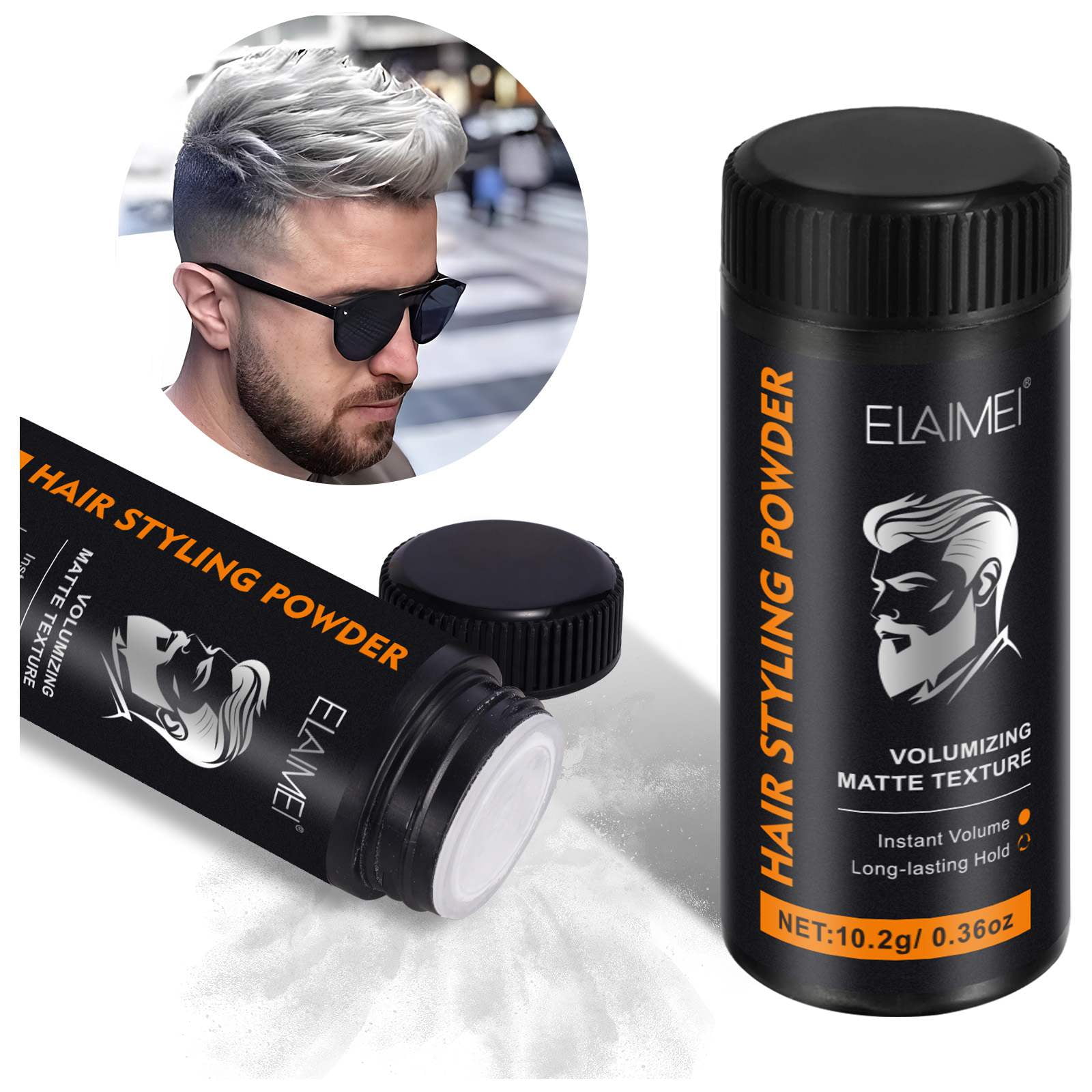 Hair Powder for Men - Easy to Apply - Natural Matte Hairstyle ...