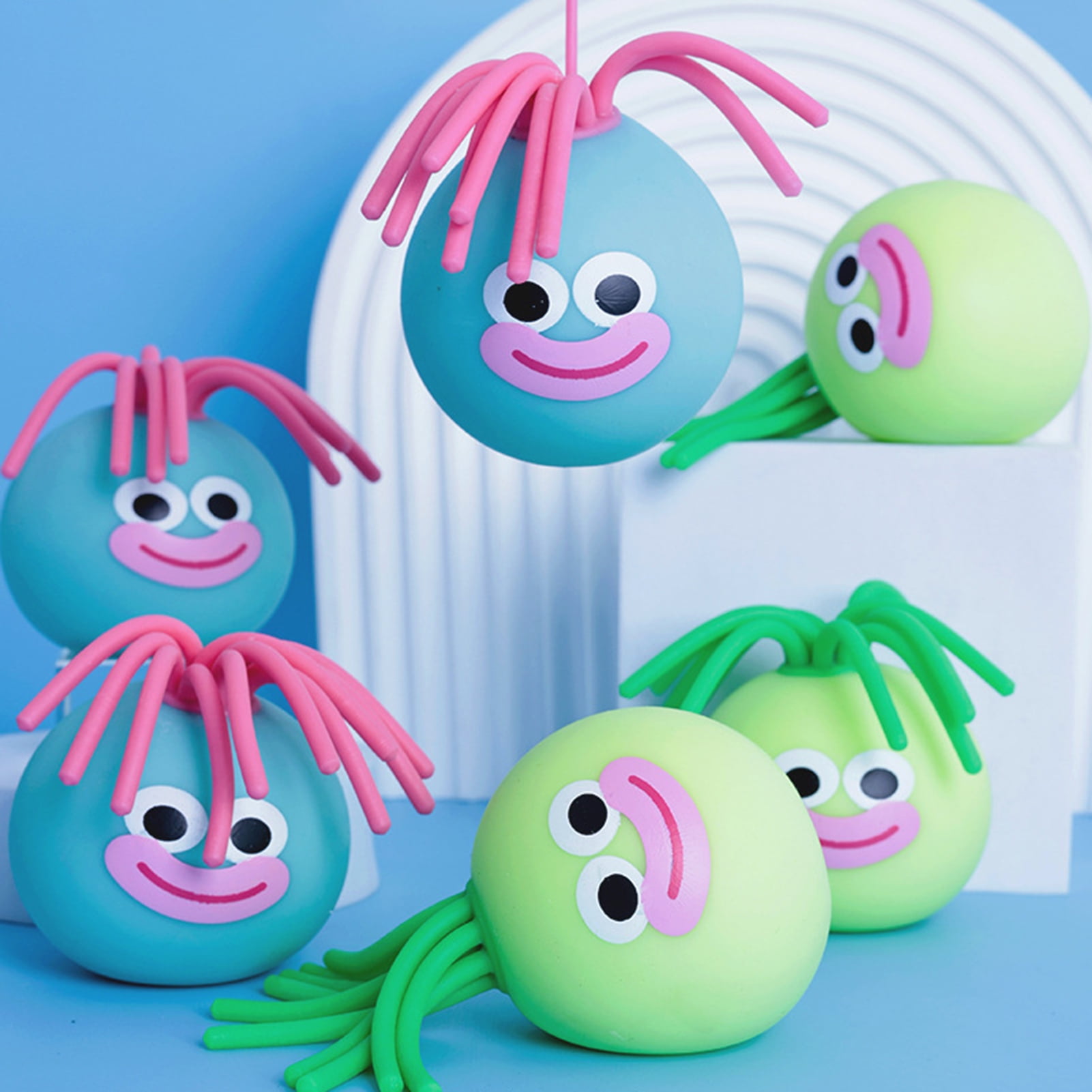 Hair Pulling Cartoon Stress Ball Stress Anxiety Relief Portable Kids ...