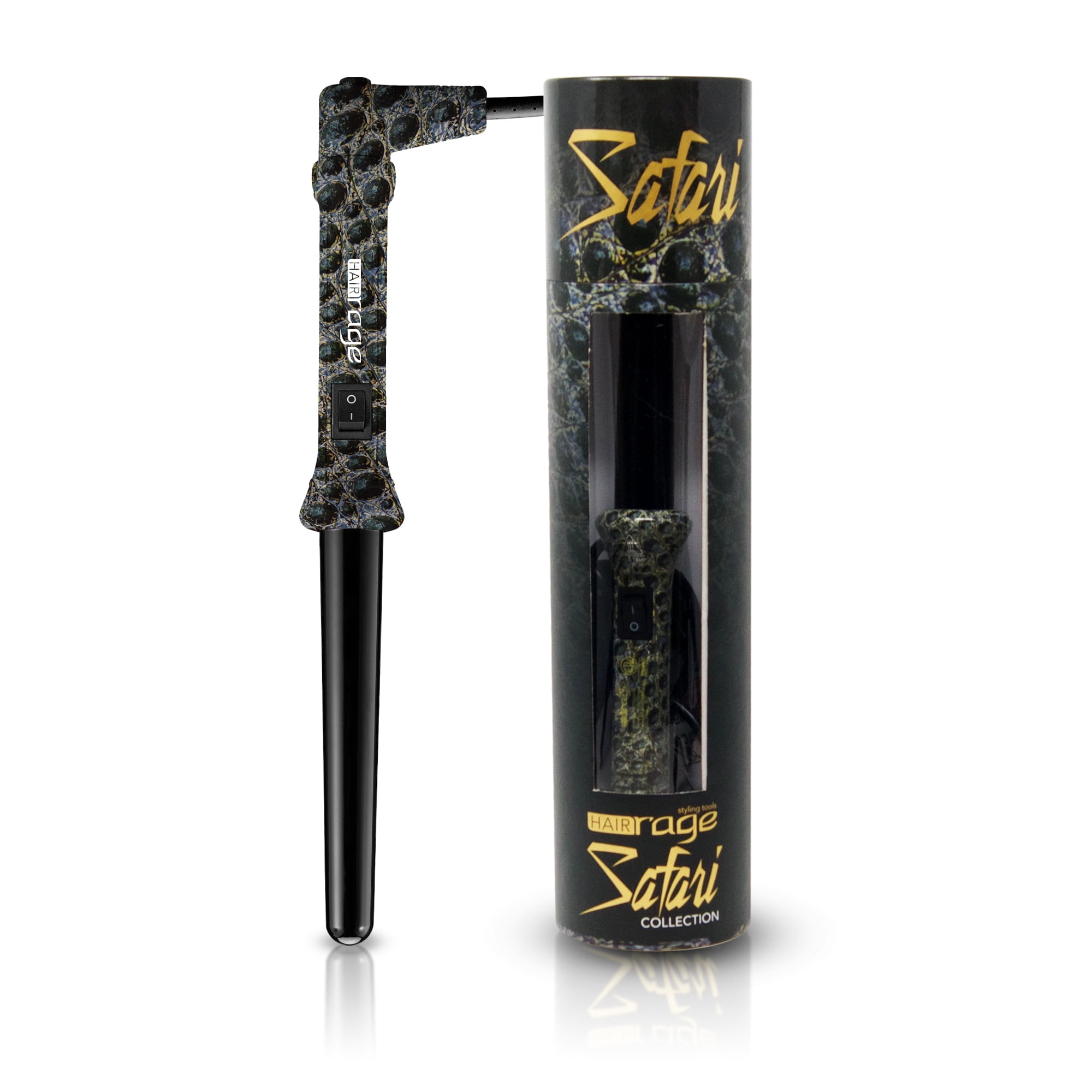 Hair Rage Safari Print Limited Safari Edition 1 Inch Graduated Clipless ...