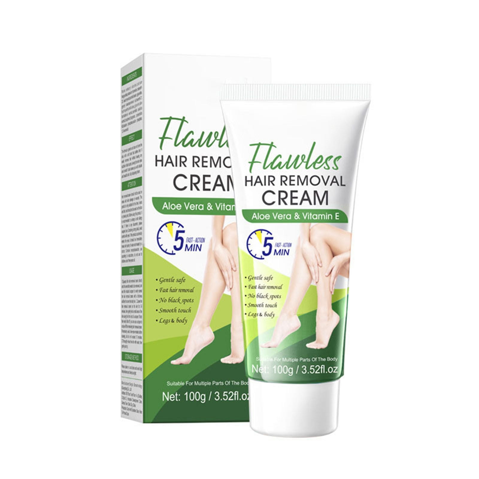 Hair Removal Cream for Men & Women: Painless Depilatory for Sensitive ...