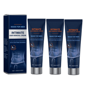 No Hair Crew Intimate Hair Removal Cream for Men, 100ml, Painless and ...