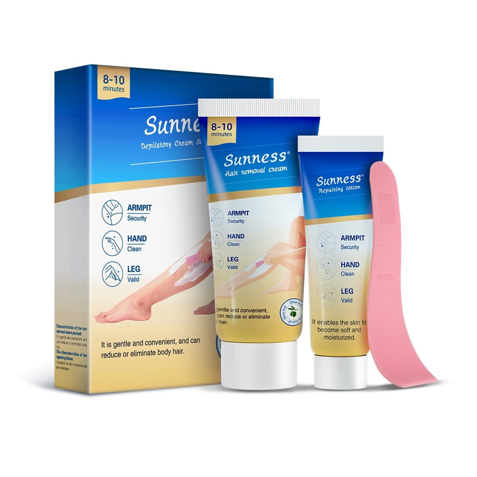 Hair Removal Device , Hair Removal Cream for Women 60g +30g , Hair Removal Kit with 1 Scraper ...