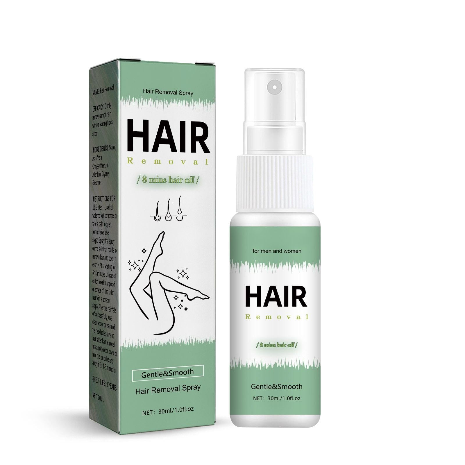 Hair Removal Spray Mild And Does Not Stimulate 30ml For Private Parts ...