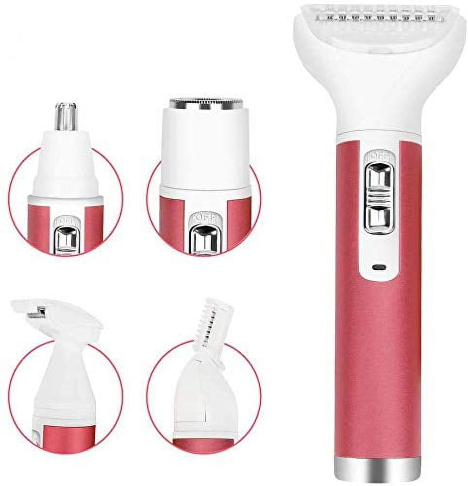 UISHUSO Hair Remover for Women,Painless 5 in 1 Electric Shaver USB ...