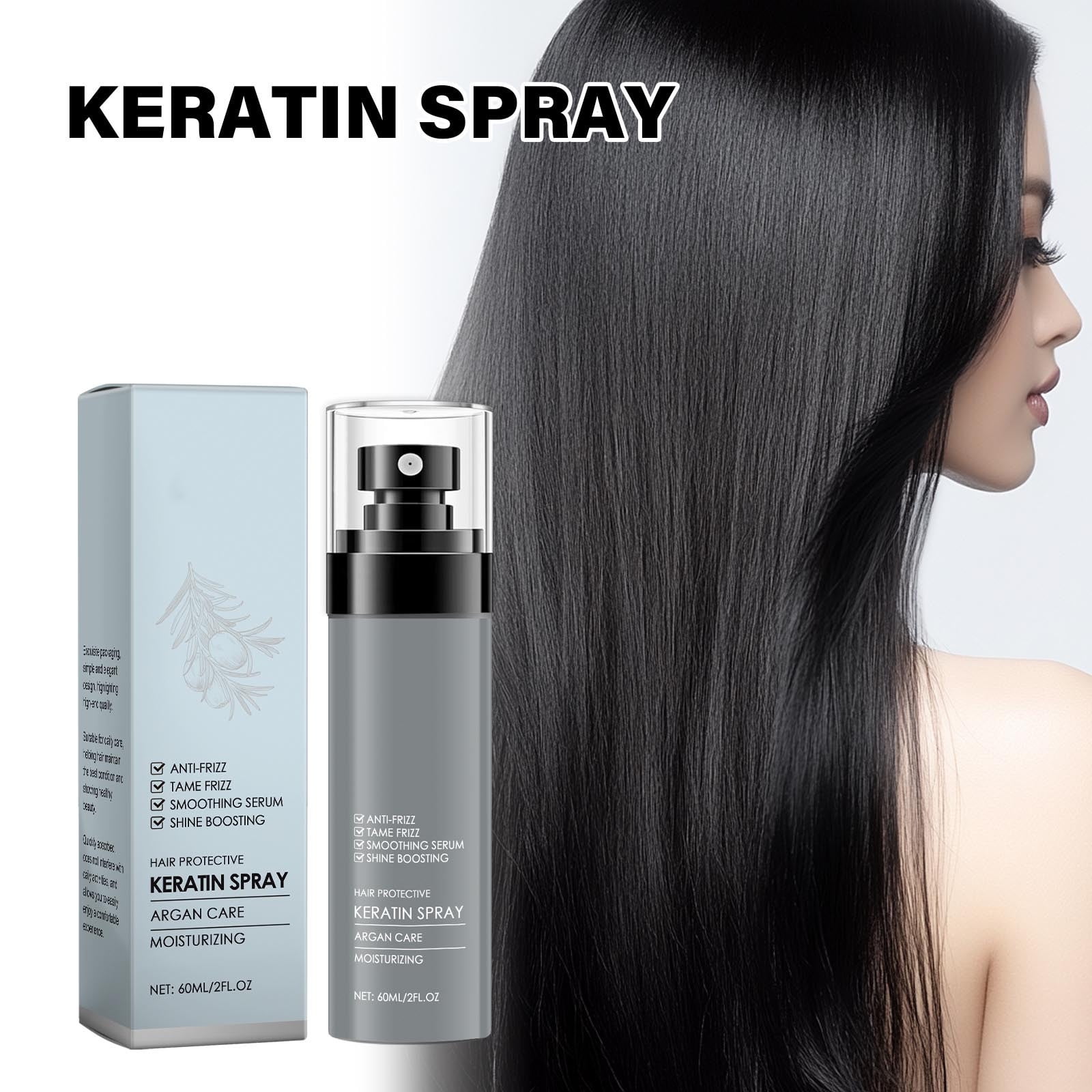 Hair Repair Spray, Deep Nourishing Hair Treatment with Hyaluronic Acid ...