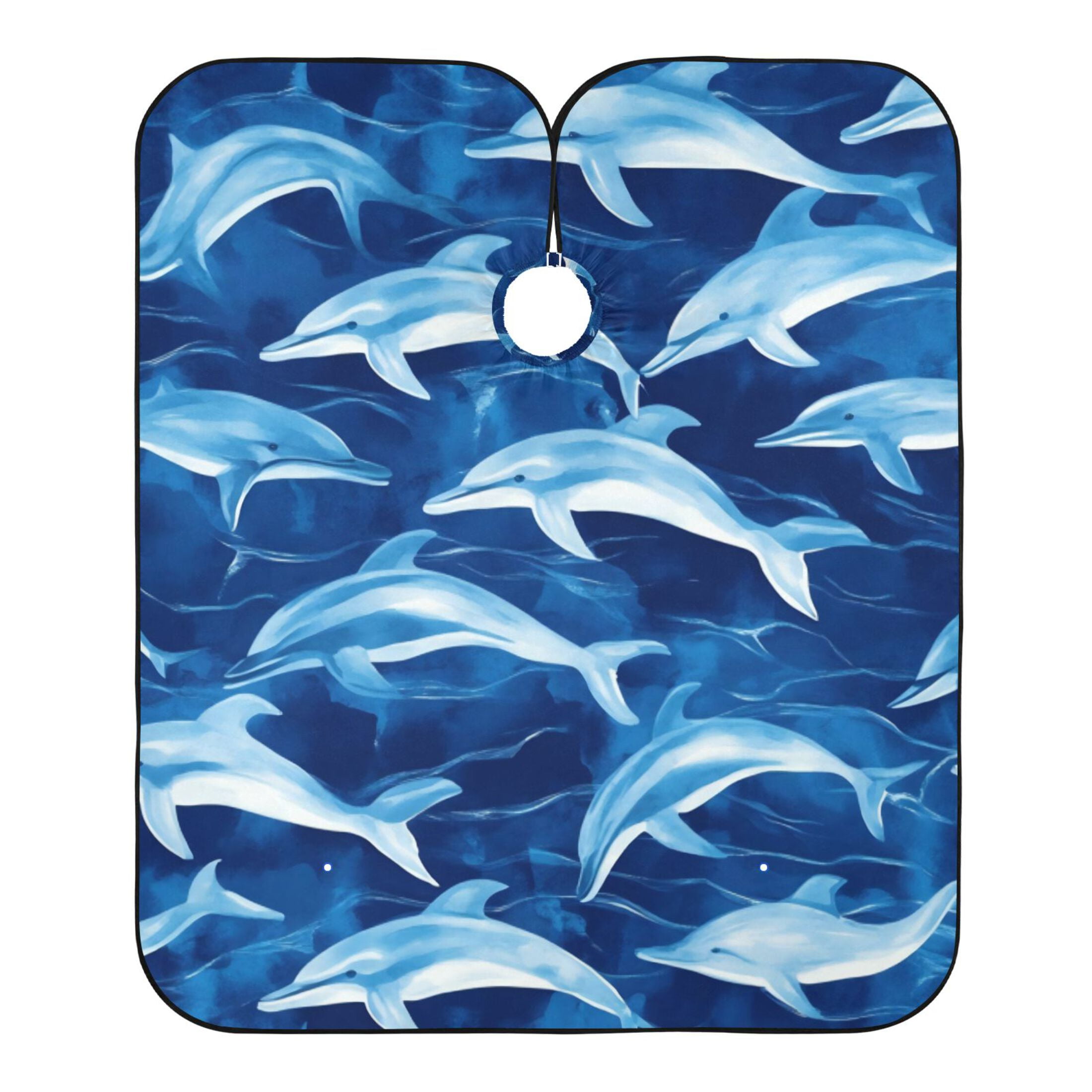 "Hair-Resistant" Barber Cape: Your Shield Against Stray Strands. Blue ...