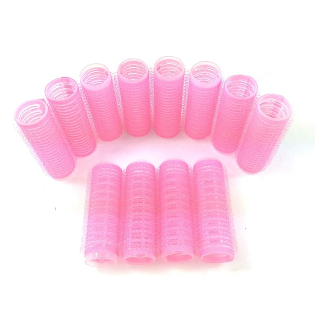 Hair Rollers, 12 Pack Self Grip Salon Hairdressing Curlers, DIY Curly ...