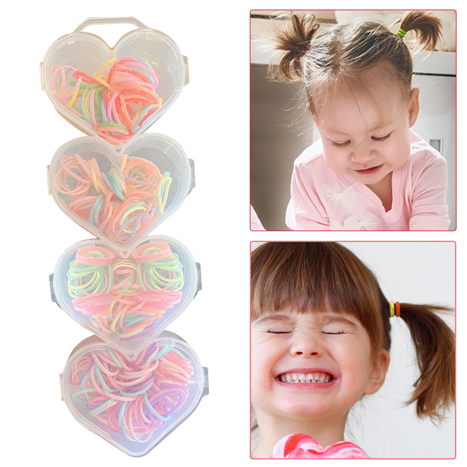 Hair Rope For Girls Hair Band Disposable Macaron 320 Coloured Rubber ...