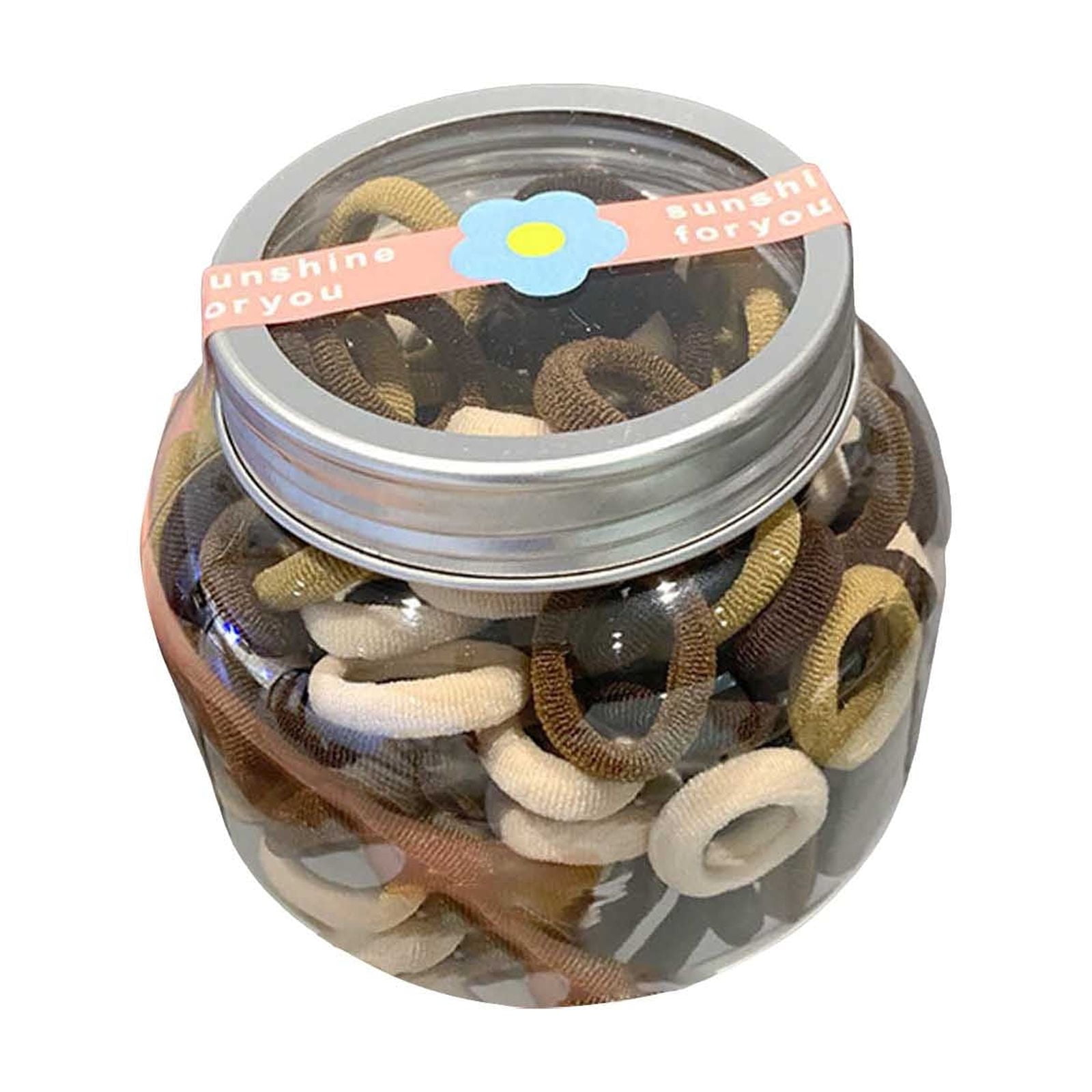 Hair Rope Pack Of 100 Elastic Hair Bobbles Thick Bands Soft Seamless ...