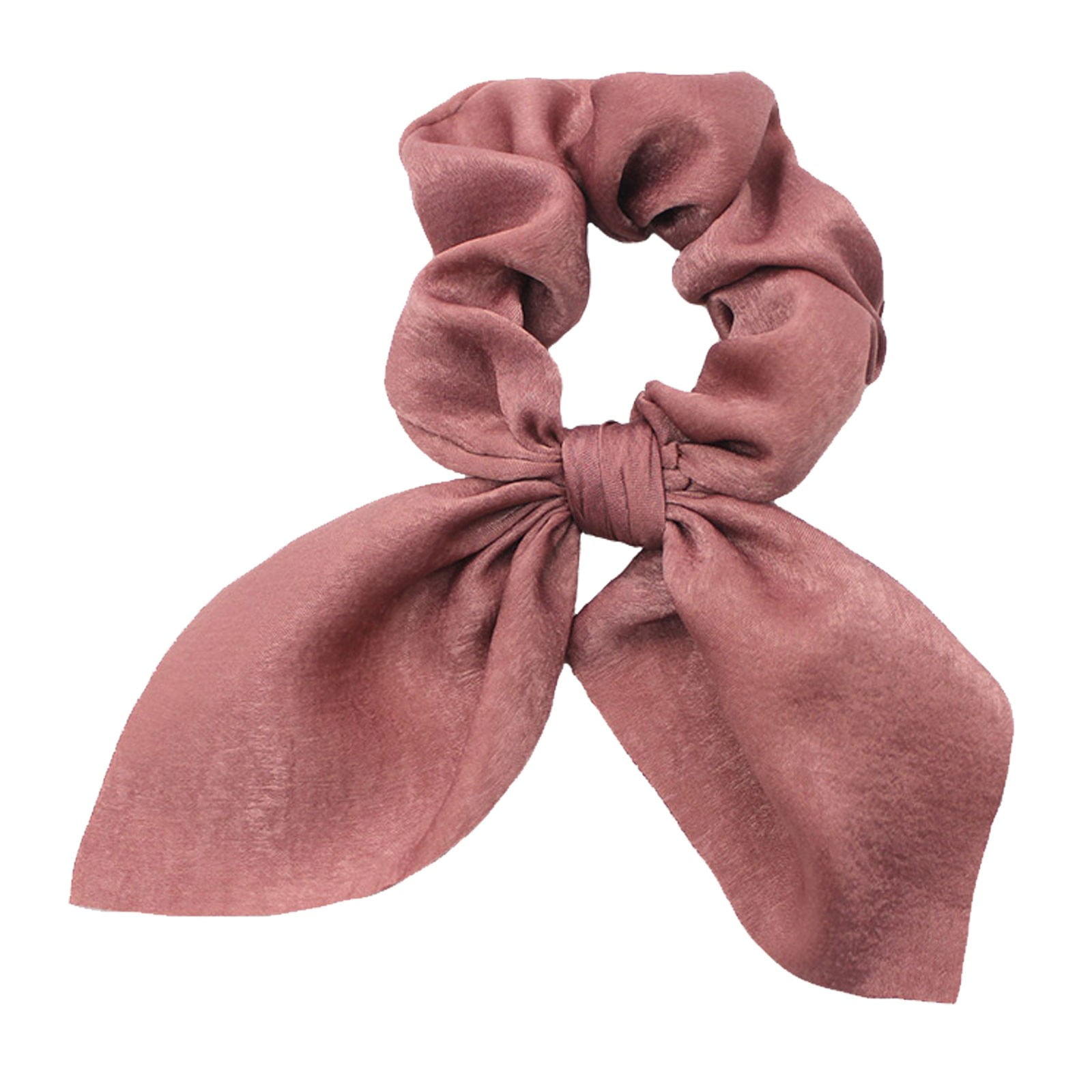 Hair Rope Solid Color Flower Hair Band Satin Streamer Large Hair Band ...