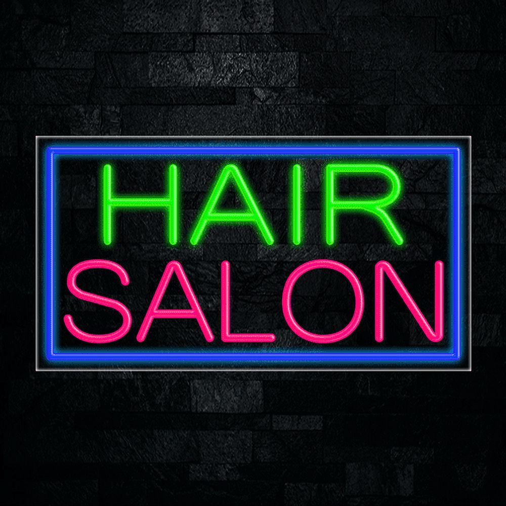Hair Salon-LED Neon Sign 33"L x 18"H #31082 - Walmart.com