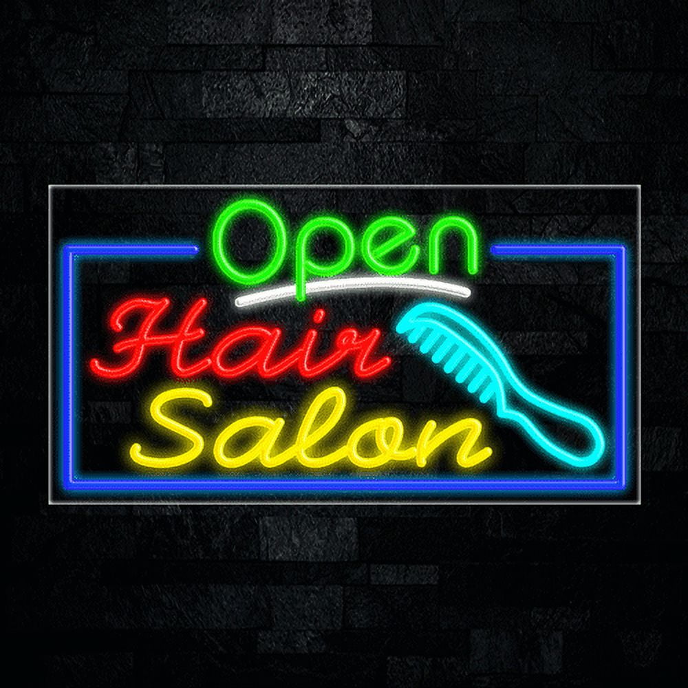 Hair Salon LED Neon Sign 33"L x 18"H #35518 - Walmart.com