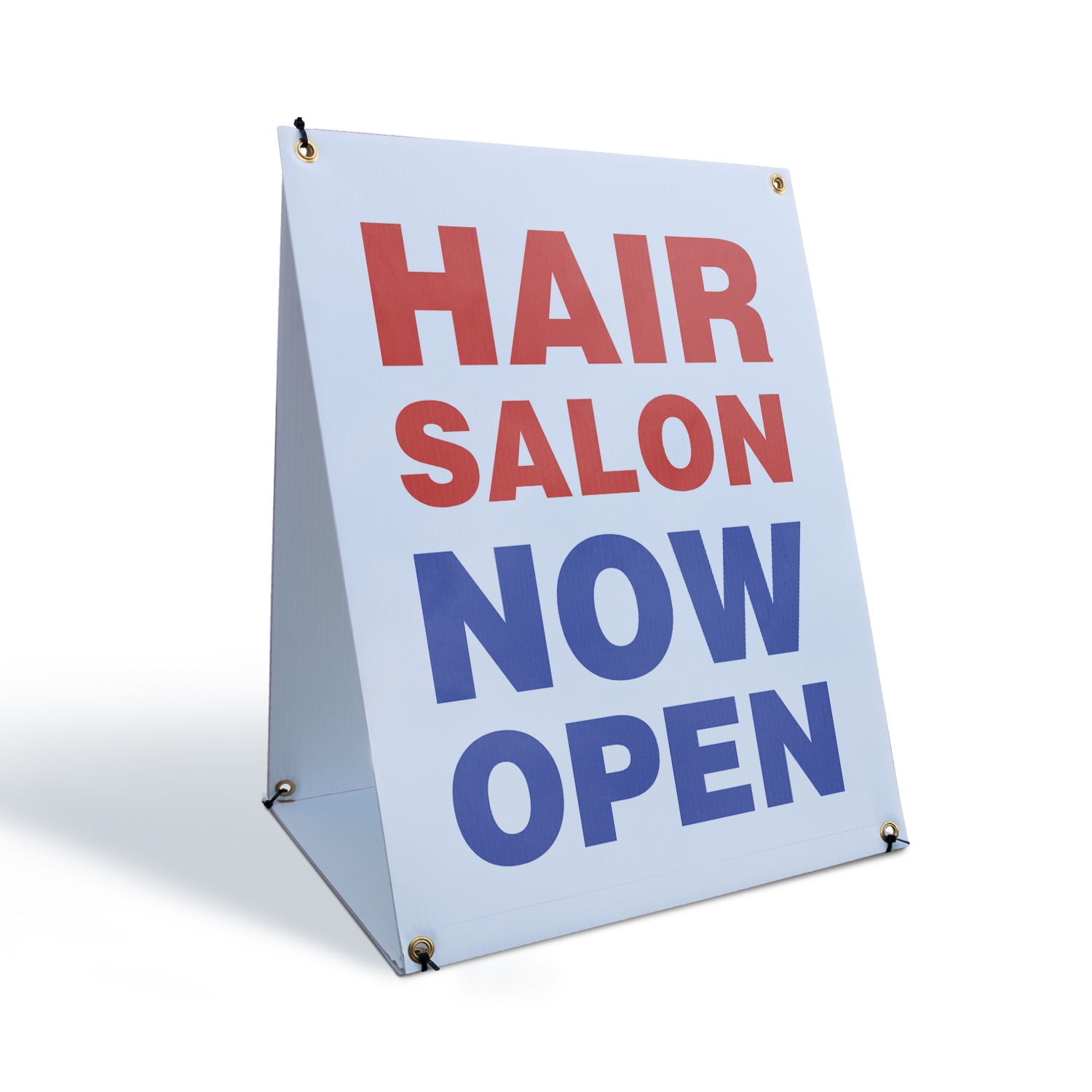 Hair Salon Now Open Sidewalk Sign 24 Inch x 36 Inch A-Frame Images On ...