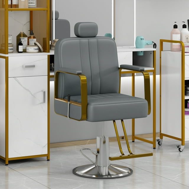 Hair Salon Reclining Chair, Hair Styling Reclining Chair With Hydraulic ...