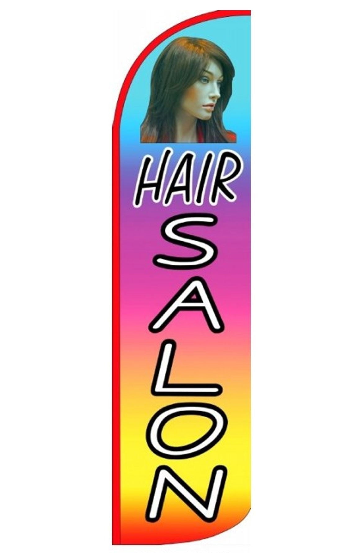 Hair Salon Windless flag Without Pole Advertisement /Business Flags ...
