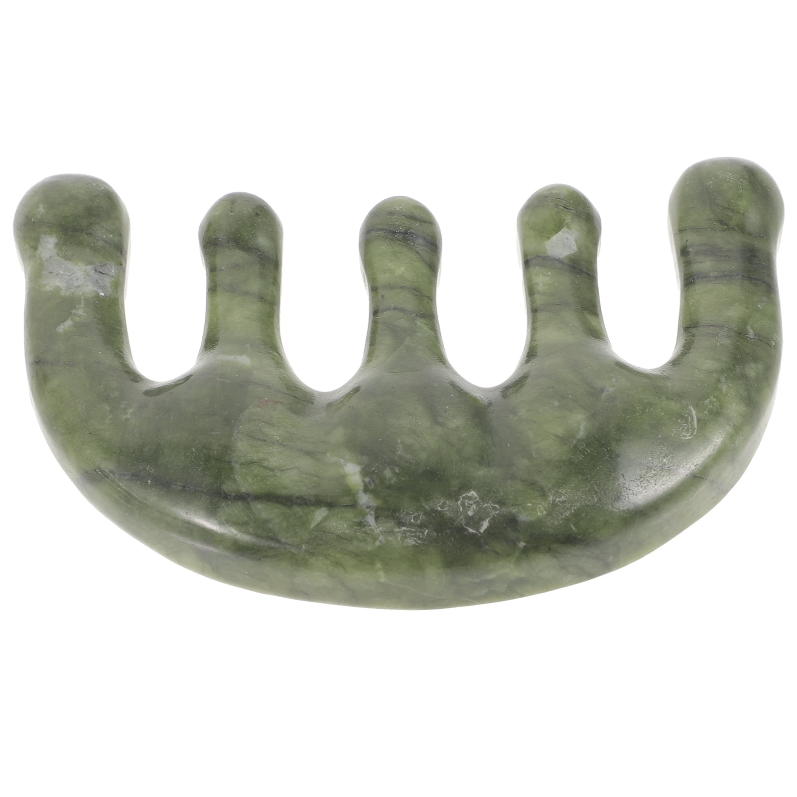 Jade Hair Comb for Scalp Massage and Shampoo Use Green Color Relieves ...