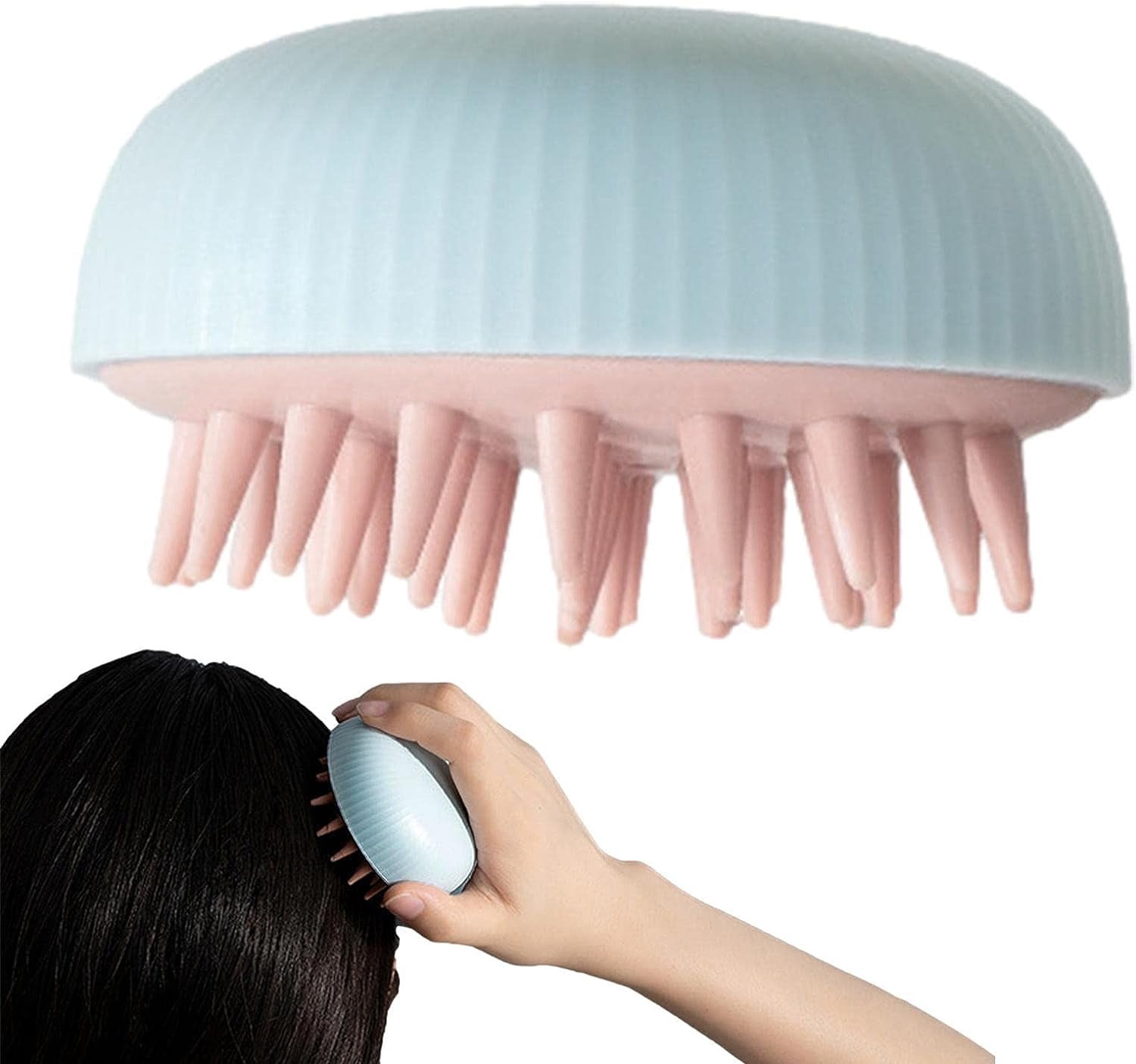Hair Scalp Massager,Scalp Care Hair Brush with Soft Flexible Silicone ...