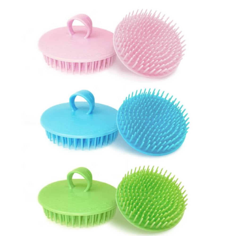 6 Pcs Hair Scalp Massager Shampoo Brush Soft Scrubber For Dandruff Scalp Exfoliator For Hair