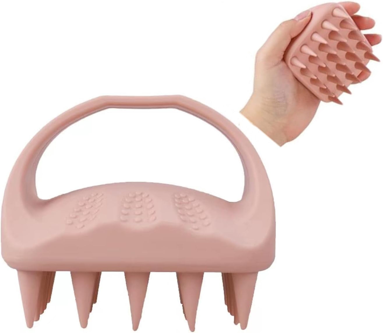 Hair Scalp Massager Shampoo Brush, Soft Silicone Head Care Scrubber ...
