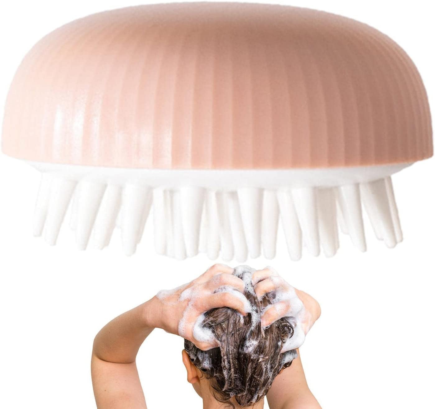 Hair Scalp Massager, Silicone Scalp Exfoliator with Soft Bristles ...