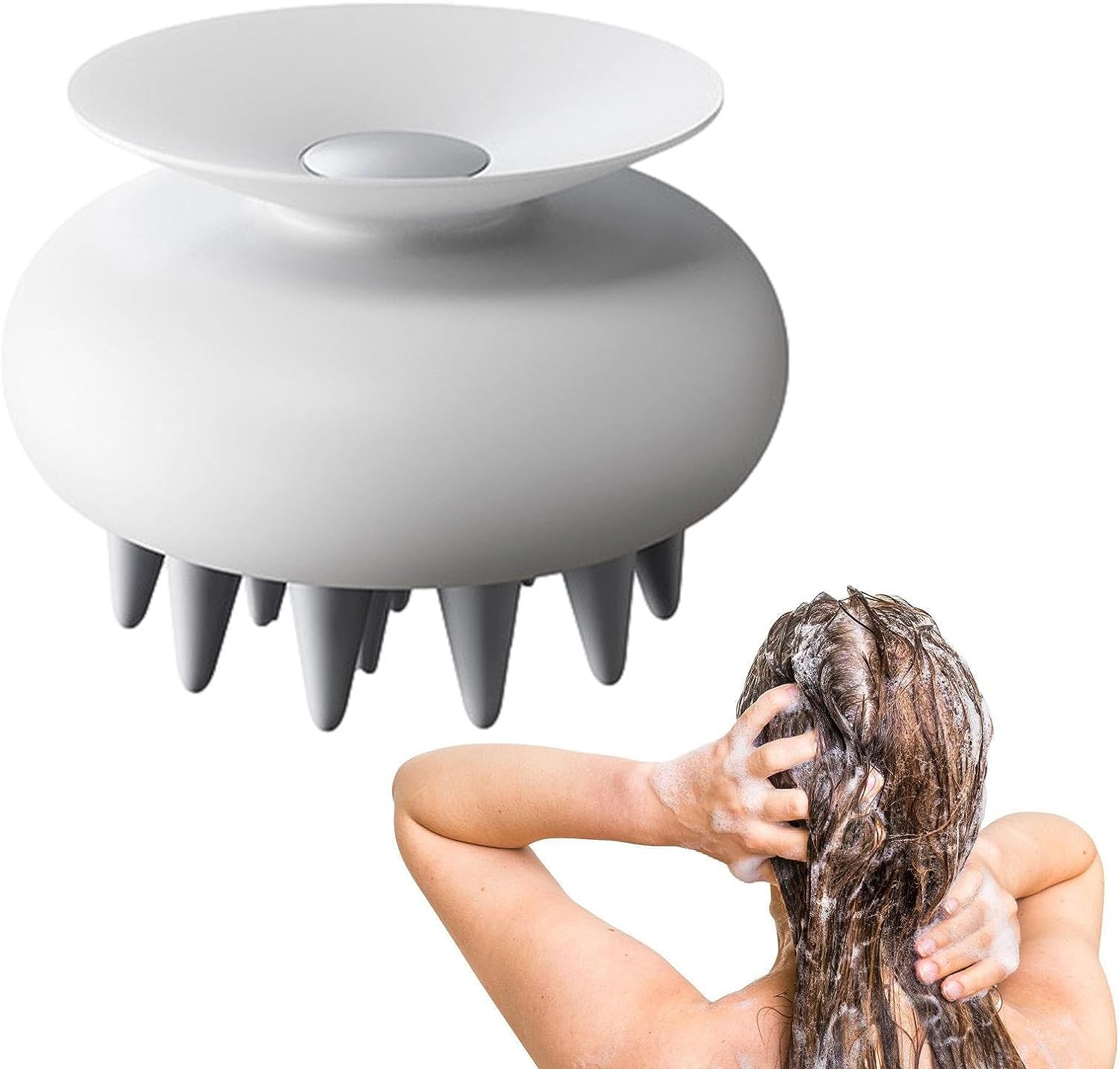 Hair Scrubber for Washing Hair - Scalp Care Scrubber Shampoo Brush ...