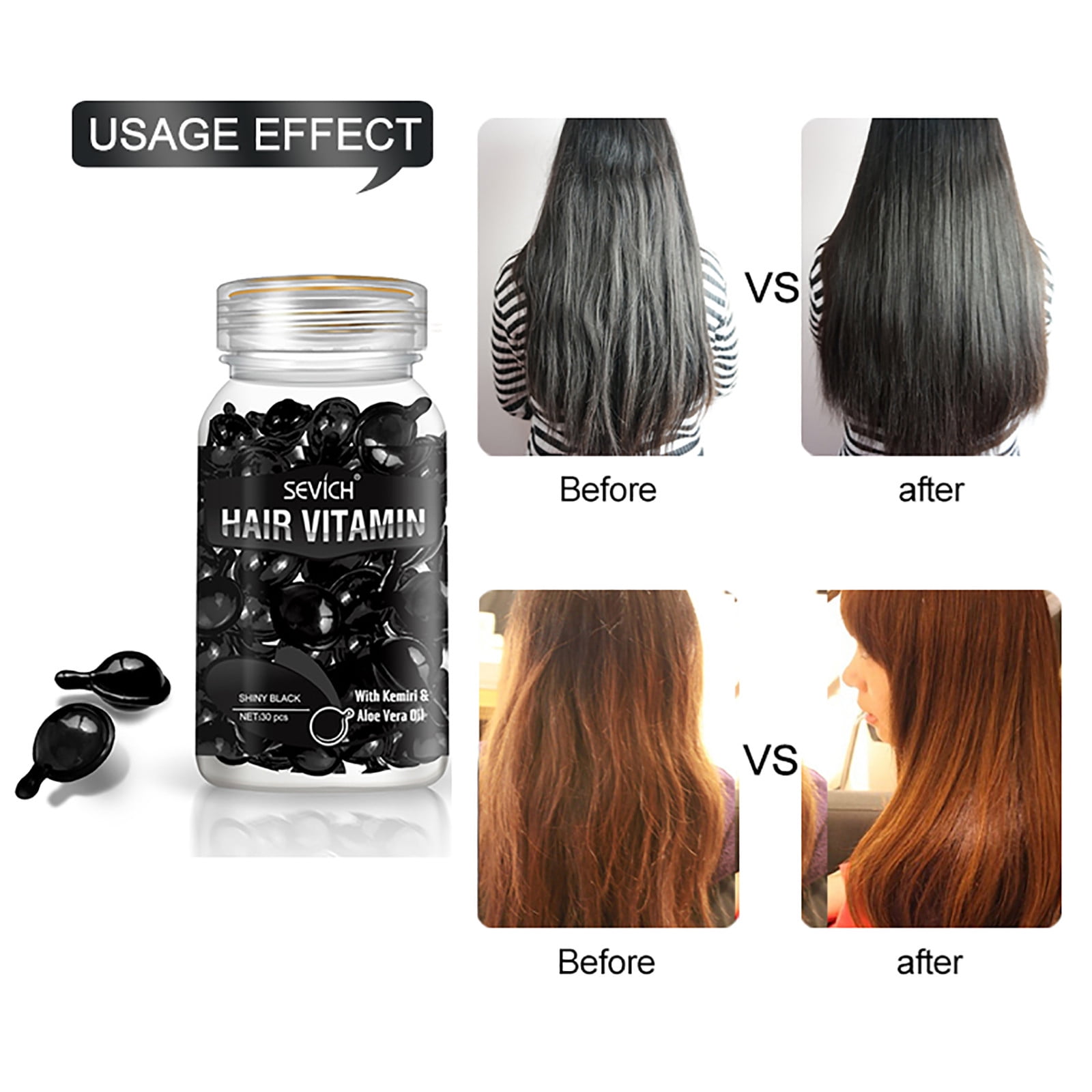 Hair Serum Capsule, Hair Growth Oil, Hair Treatment For Dry Damaged ...