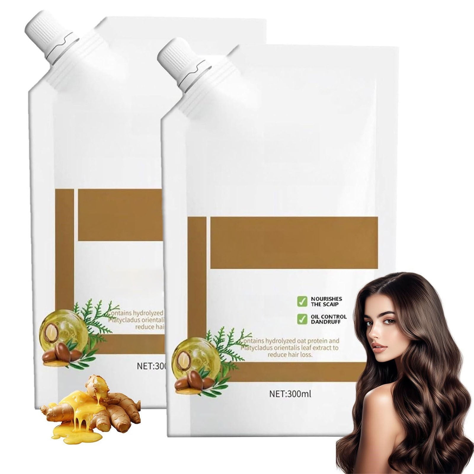 Hair Shampoo,Hair Care,2pc Hair Fall Hair Shampoo Oil Control Dandruff ...