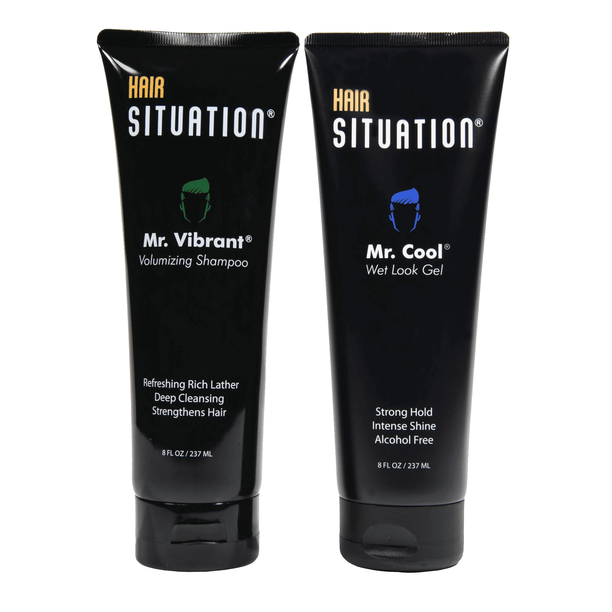 Hair Situation Mr. Cool Wet Look Strong Hold Hair Gel and Mr. Vibrant ...