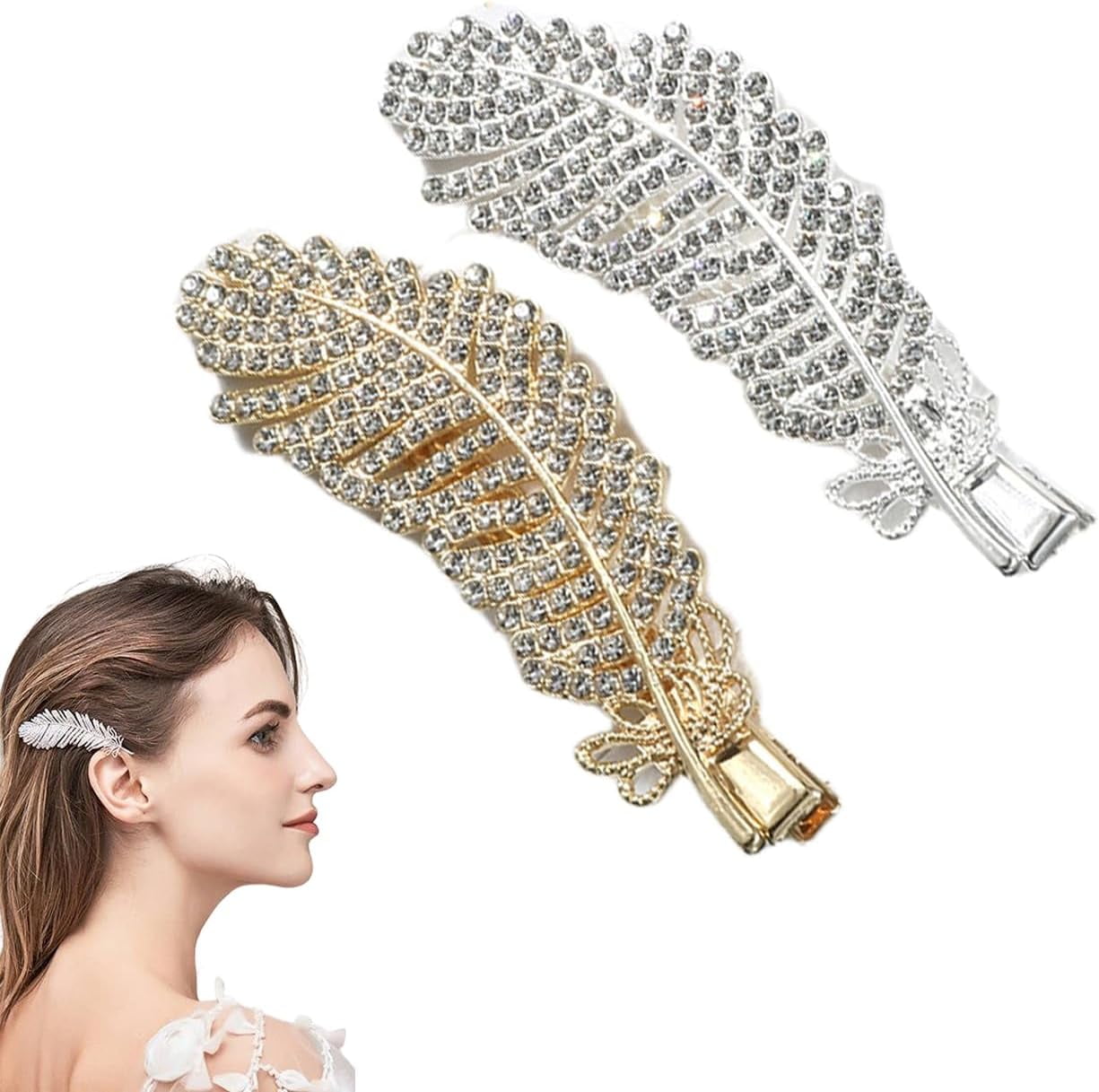 Hair Slides for Women Clips No Crease No Bend Curl Pin Clips for Bangs ...