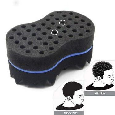 Kxuhivc 2 Pcs Barber Hair Brush Sponge for Dreads, Locking Twist, Afro ...