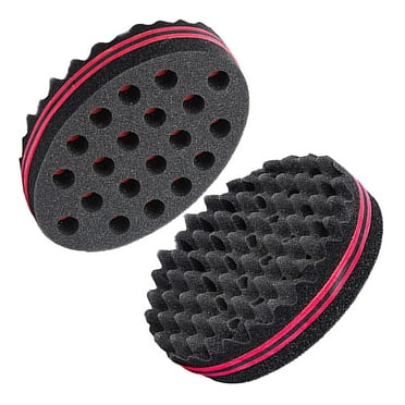 Kxuhivc 2 Pcs Barber Hair Brush Sponge for Dreads, Locking Twist, Afro ...