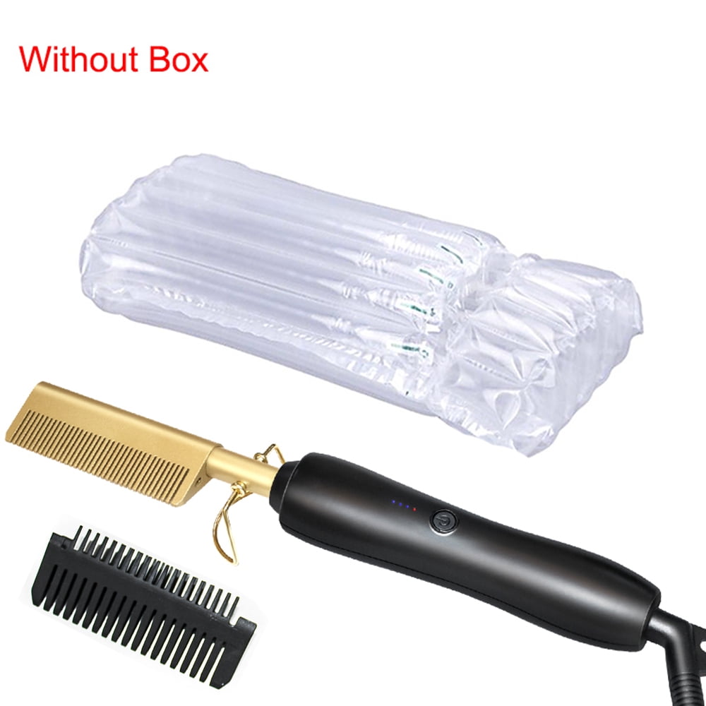 Hair Straightener Comb Flat Irons Straightening Brush Electric Heating ...