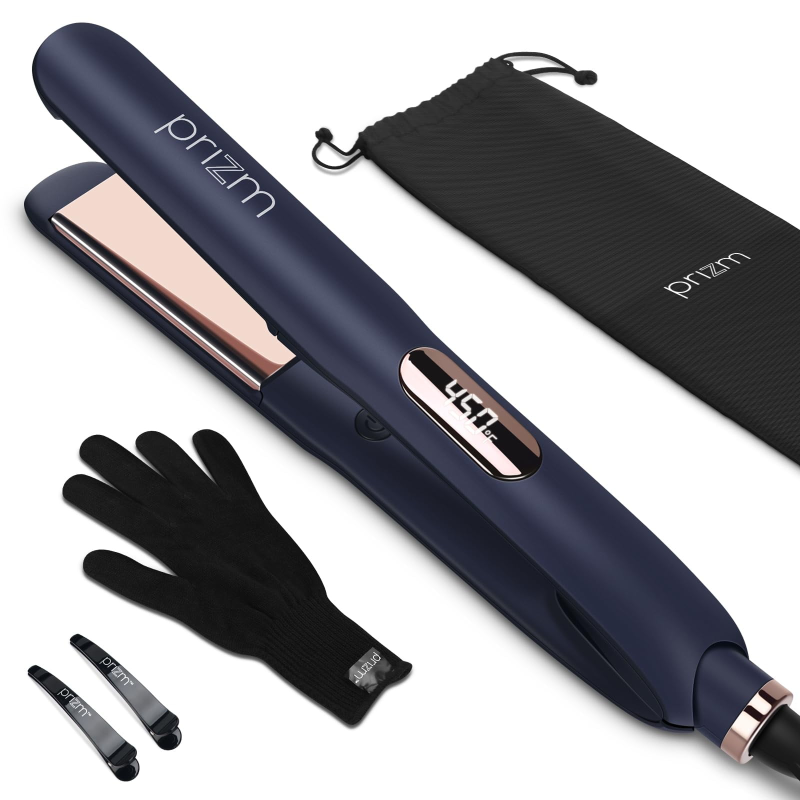 Hair Straightener Flat Iron, 1.25'' Hair Straightener and 2 in 1, Prizm ...