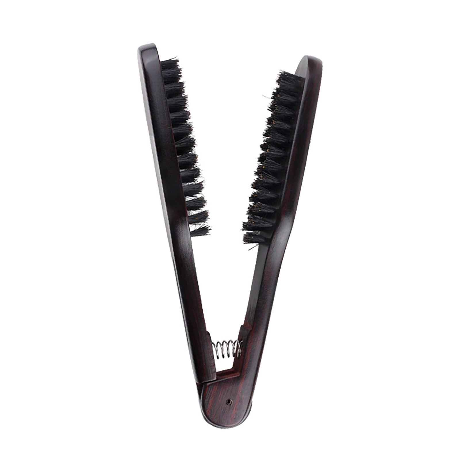 Hair Straightening Comb | Wooden Handle Bristle V-Shaped Splint Comb ...