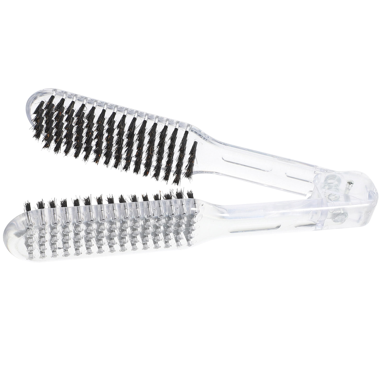 Hair Straightening Splint Comb Double Sided Straightener Brush Women Straightening Brush