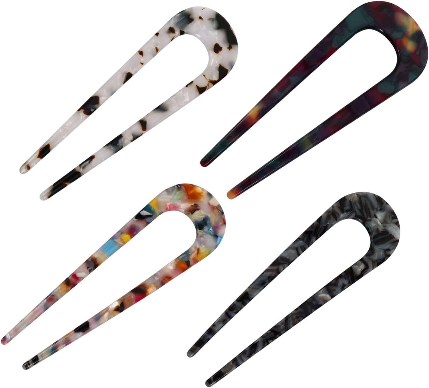 Hair Styling Accessories Metal Chopsticks French Hair Fork, 4pcs ...