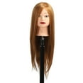 Hair Styling Mannequin Head Real Hair Wig Blending Hairdresser Training