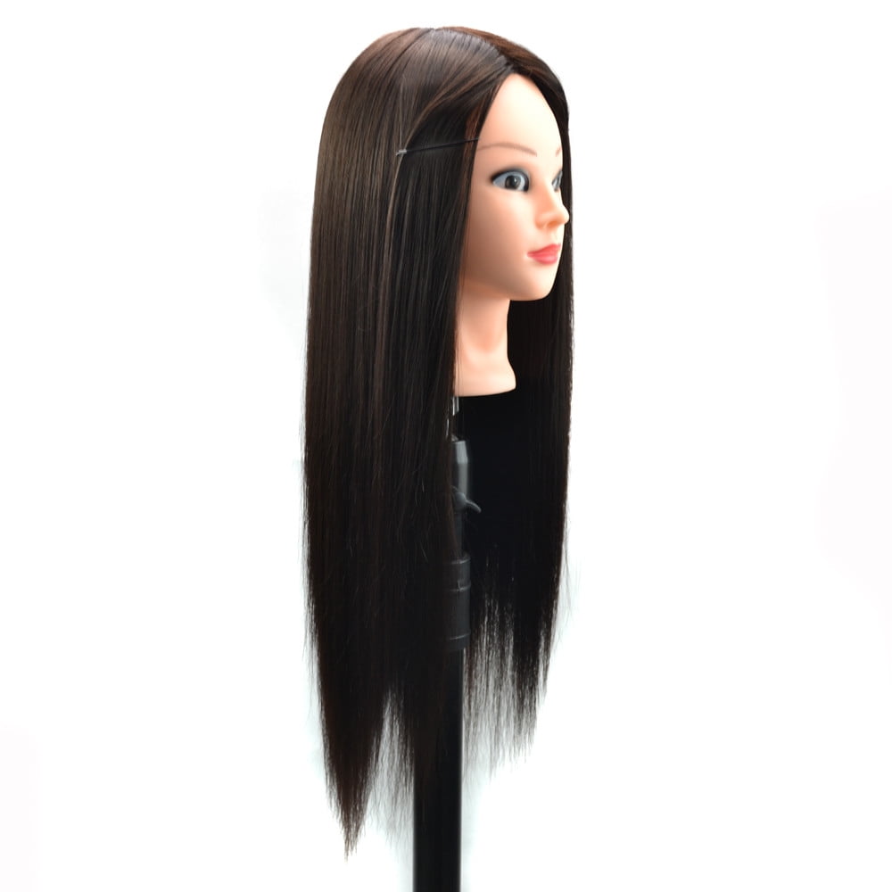 Hair Styling Practice Mannequin Head with High-Temperature Silk Hair ...