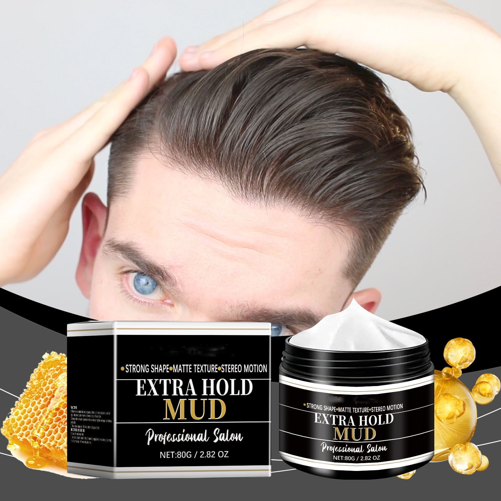 Hair Styling Spray Hair Stick Wax Hair Oil Gel,Loose Curly Hair Styling ...