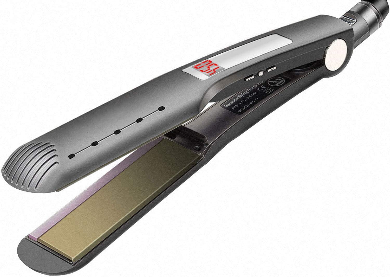 Hair Styling Tool with Straightening & Curling, 360° Swivel Cord ...