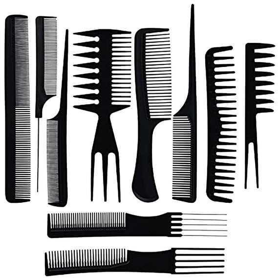 Hair Stylist Comb Set,10 Pack Hair Stylist Styling Comb Set ...