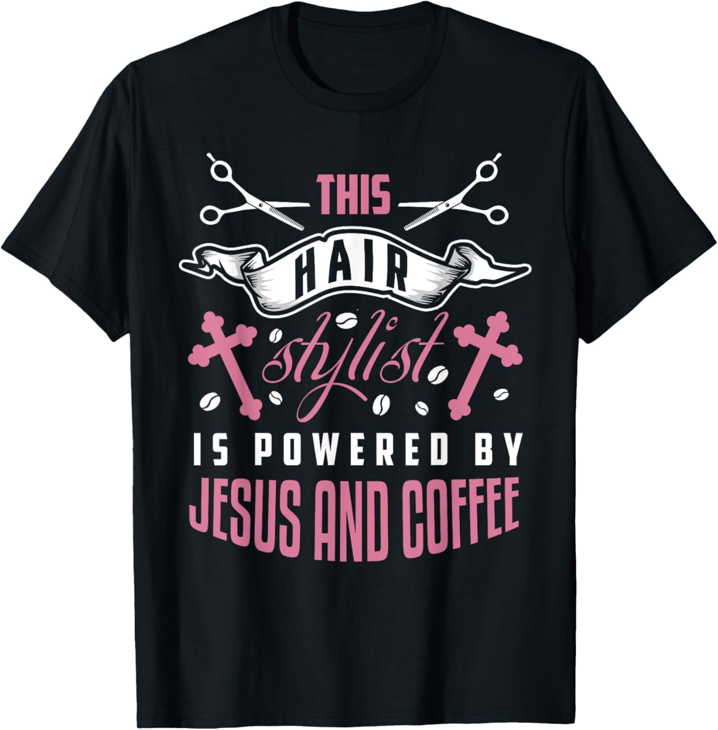Hair Stylist Shirt Religious Jesus Stylist Hairdresser Gift T-Shirt ...