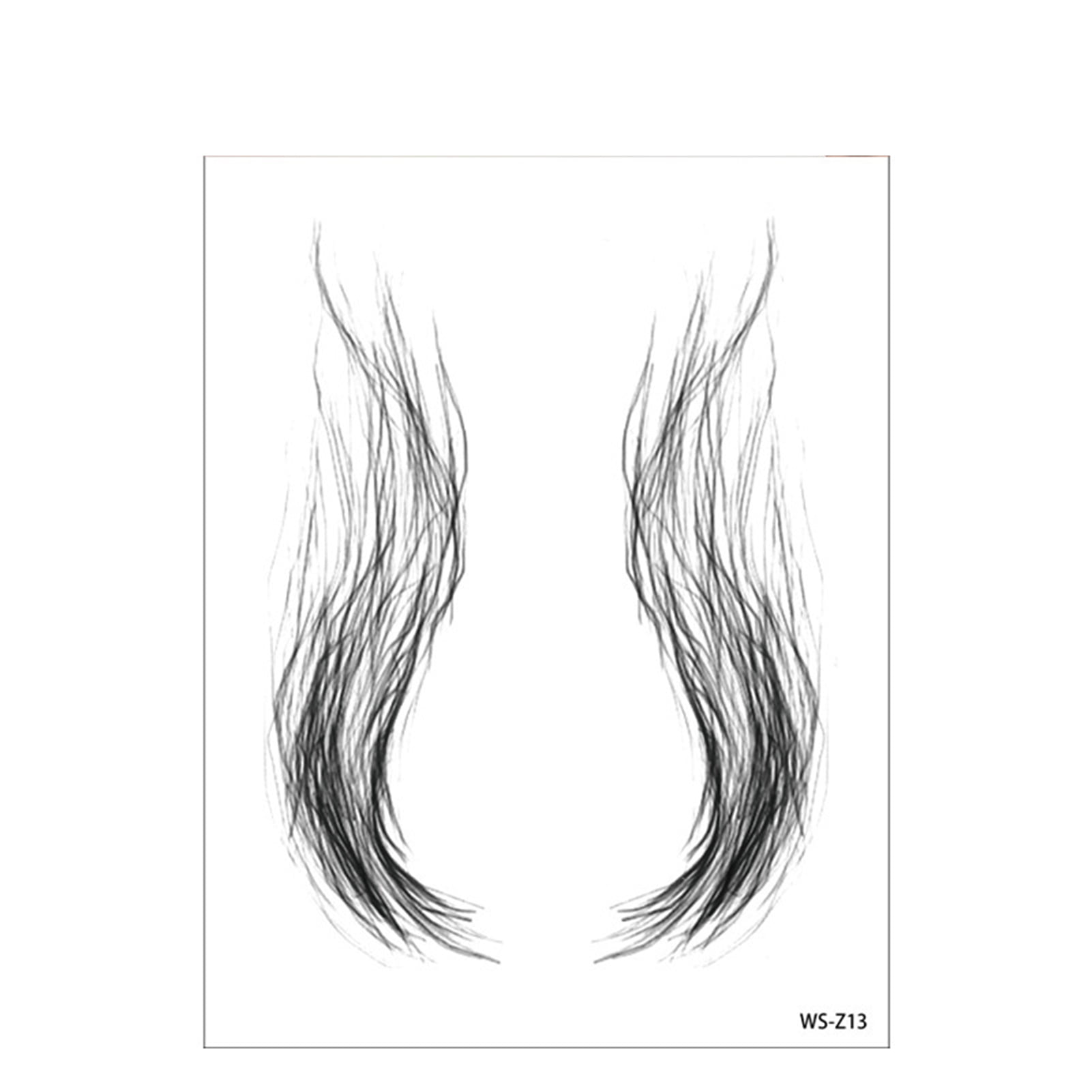 Hair Tattoo Sticker Waterproof Curling Ultra Thin Hairline Tattoo Baby ...