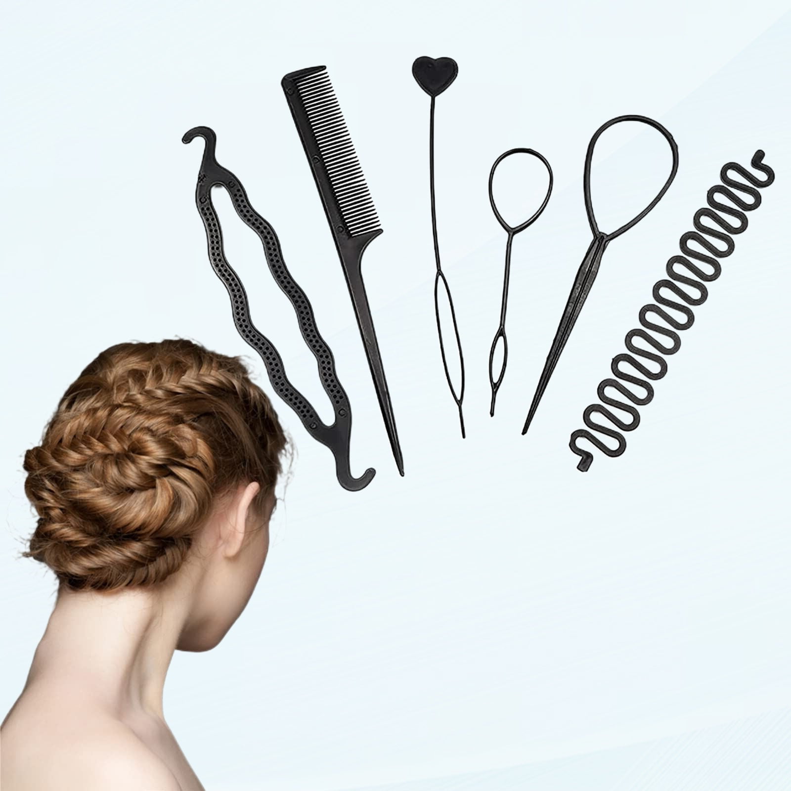Hair Tool Kit, Resin Braiding Tools for Styling and Creating Various ...