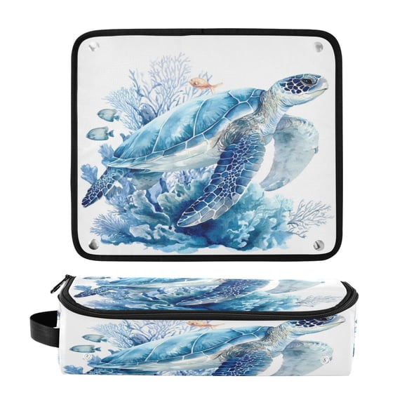 Hair Tool Organizer Bag with Heat Resistant Mat Removable Travel ...