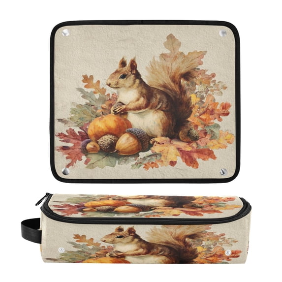 Hair Tool Organizer Bag with Heat Resistant Mat Removable Travel ...